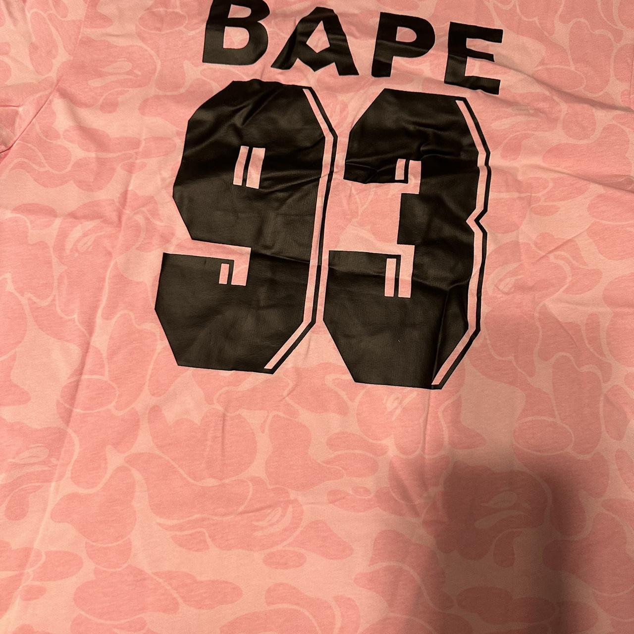 Pink inter Miami x bape shirt Size L - Depop