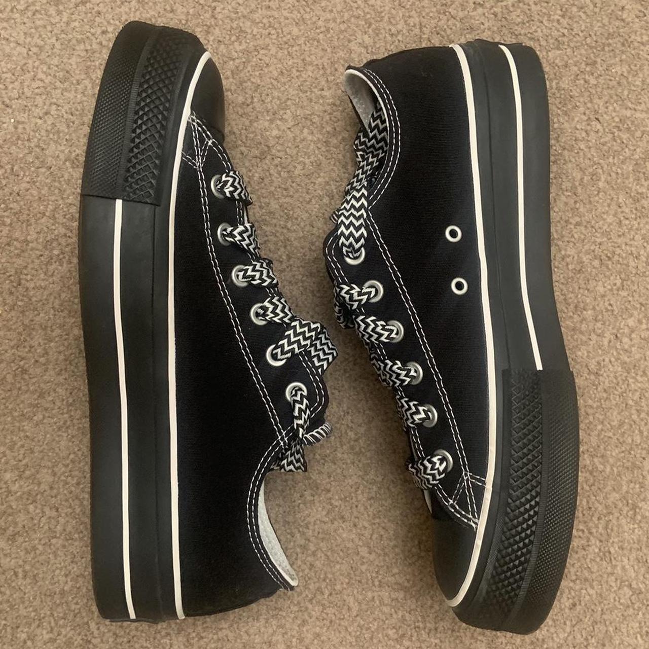 Custom Black Converse One Stars Comes with black... - Depop