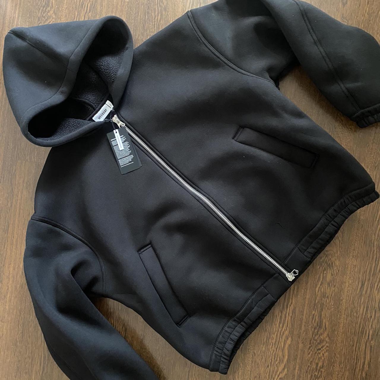 Weekday Simon bonded Scuba Zip Jacket Brand... - Depop