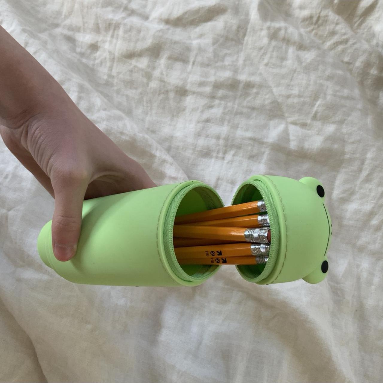 MESSAGE BEFORE BUY! CUTEST FROG PENCIL HOLDER!... - Depop