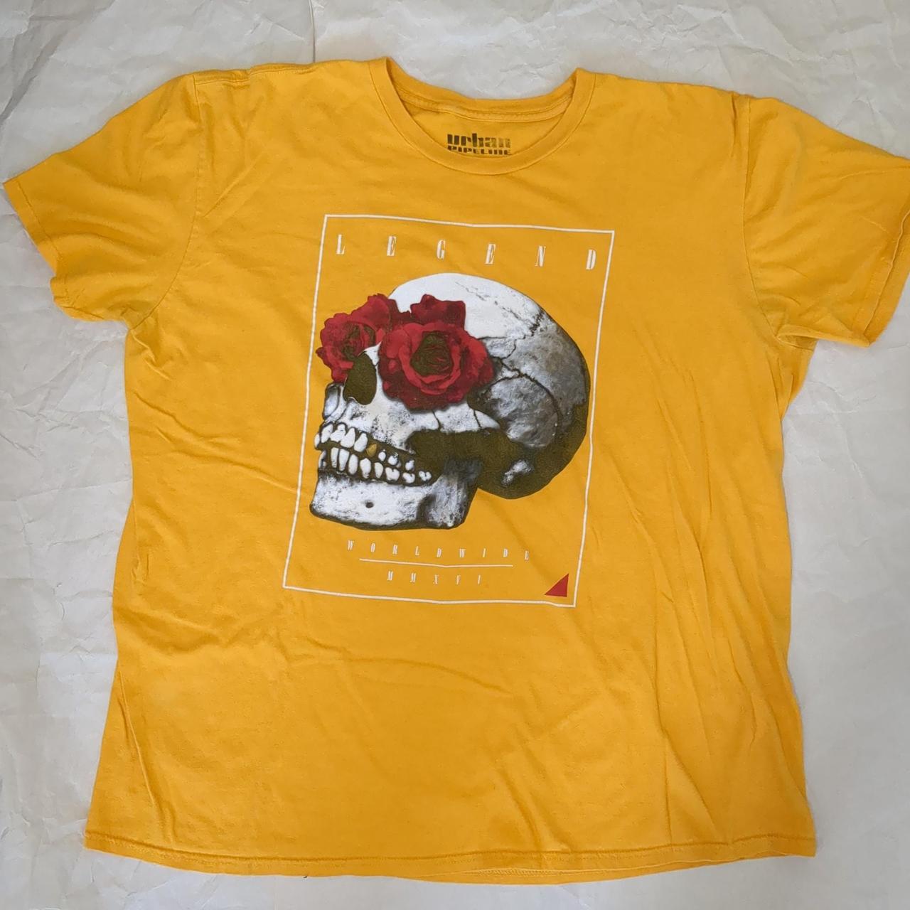 Urban Pipeline Skull and Roses shirt, World Wide... - Depop