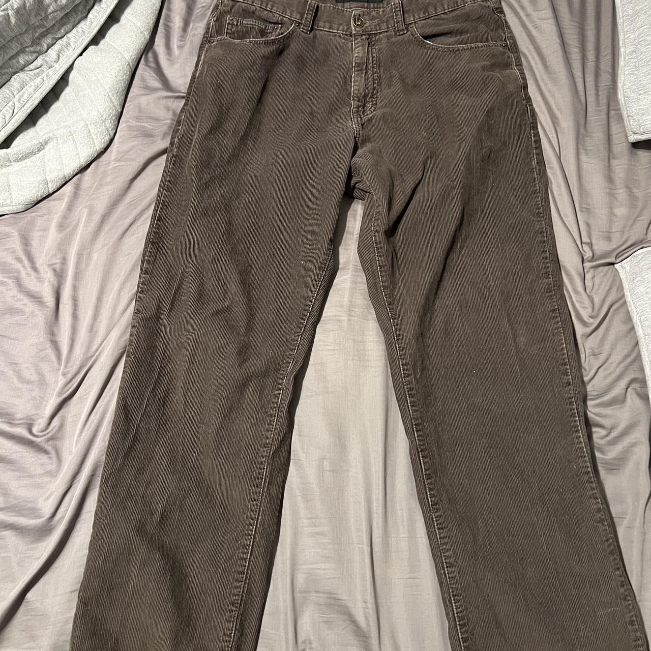 Calvin Klein corduroy pants Size 34x34 Used Minor... - Depop