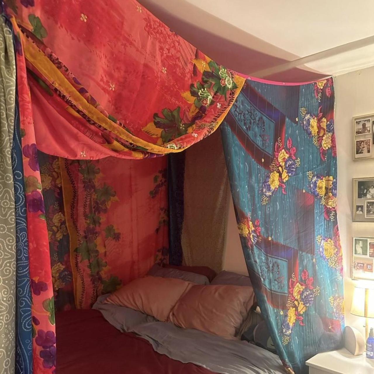 Gypsy gitana bed boho canopy Purchases from Amazon... - Depop