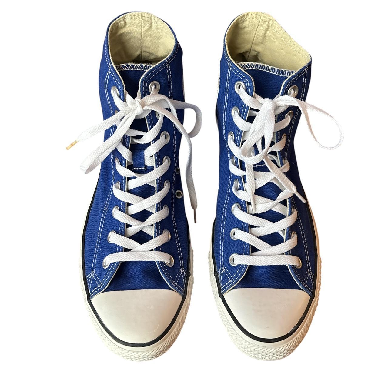 Royal Blue Converse High Top Chuck Taylor All-Star... - Depop
