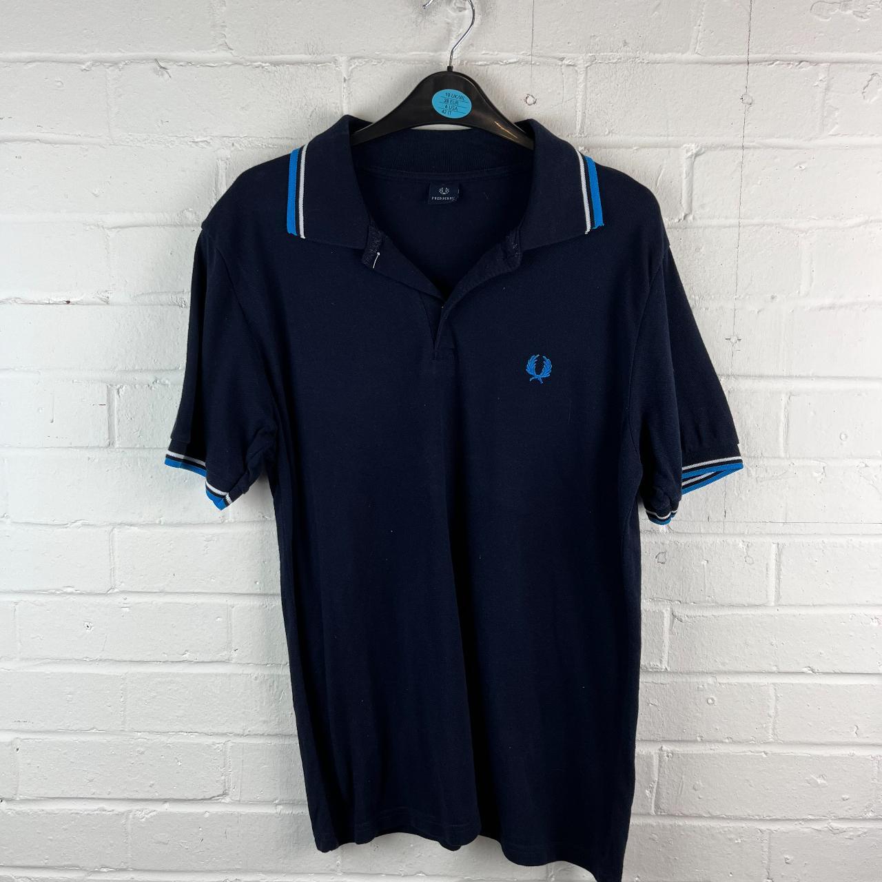 Fred Perry Men's Navy Polo Shirt Size M #RS This... - Depop