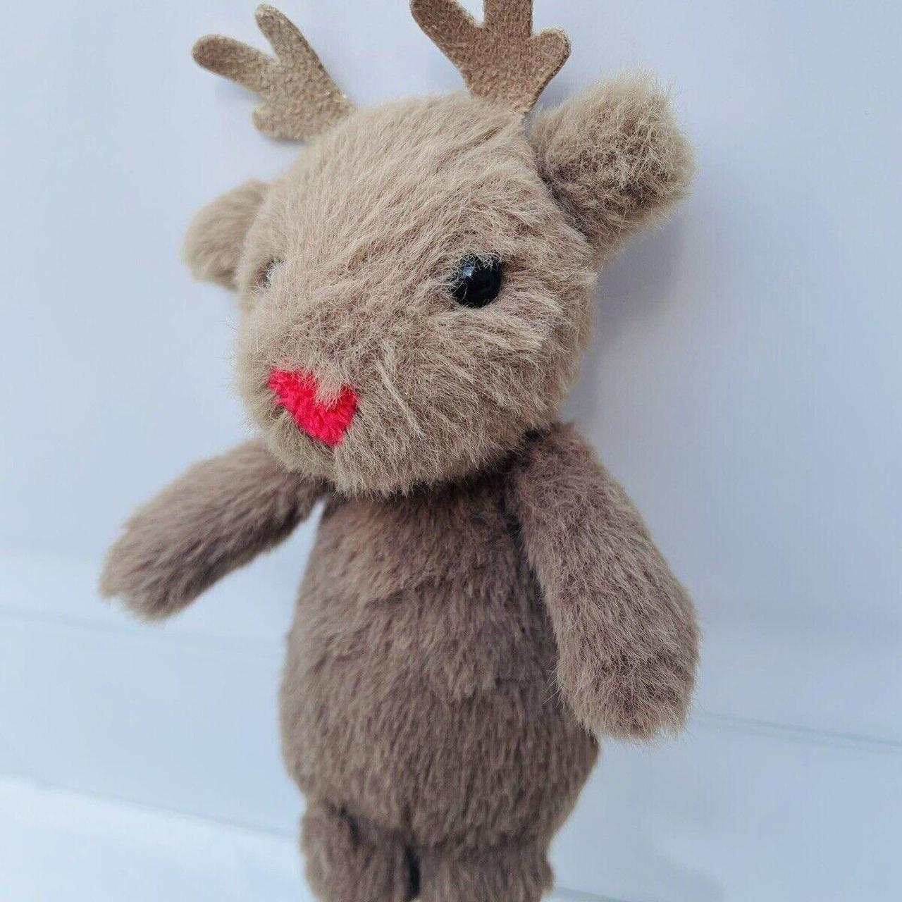 Jellycat Fluffy Reindeer Tiny Rare Rudolf... - Depop