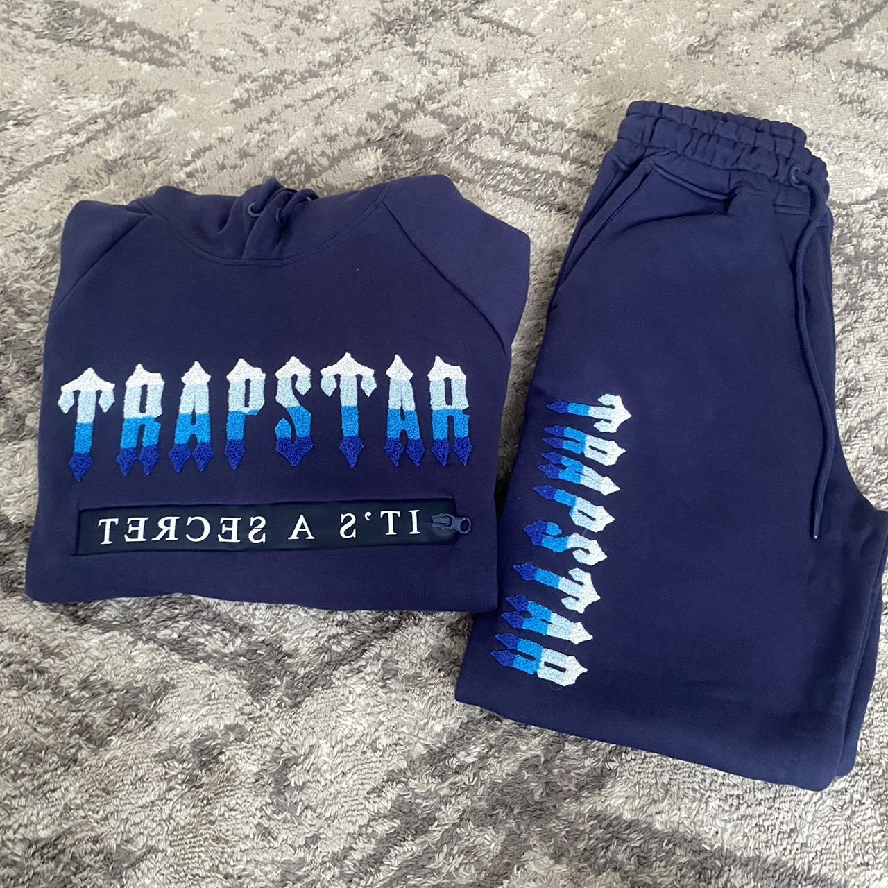 Trapstar Blue Navy Tracksuit Size S Never worn... - Depop