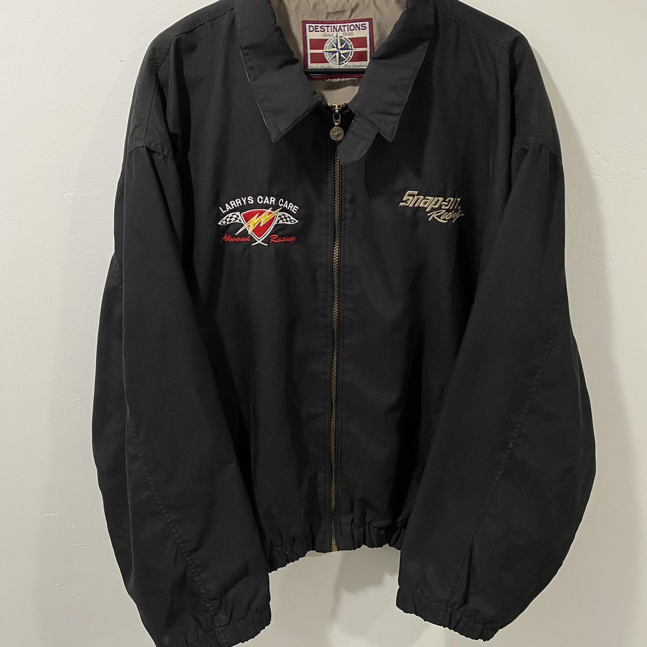 Vintage snap on racing jacket Size XL Excellent... - Depop