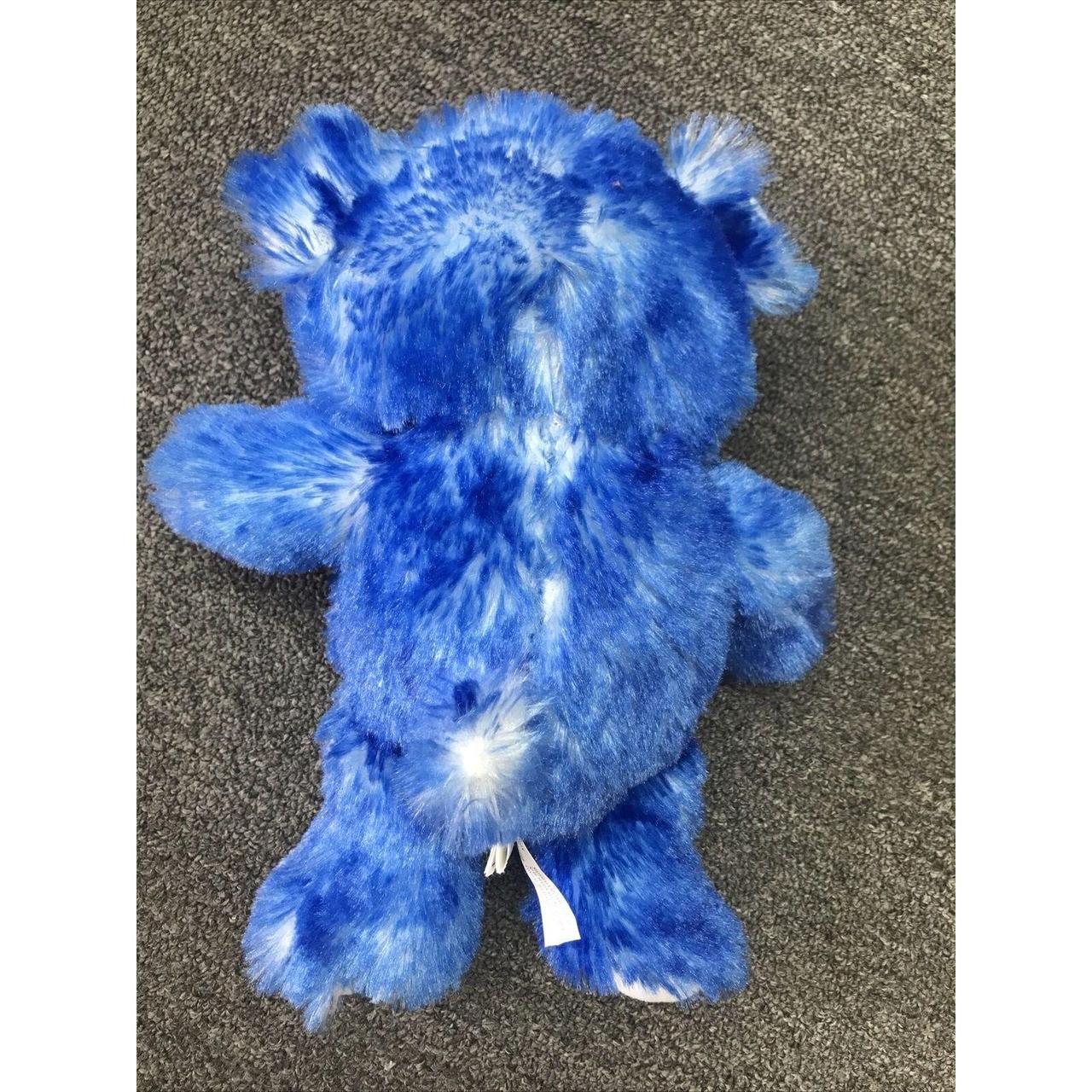 NWT Nanco Blue Smiley Bear Soft Plush Toy Stuffed... - Depop