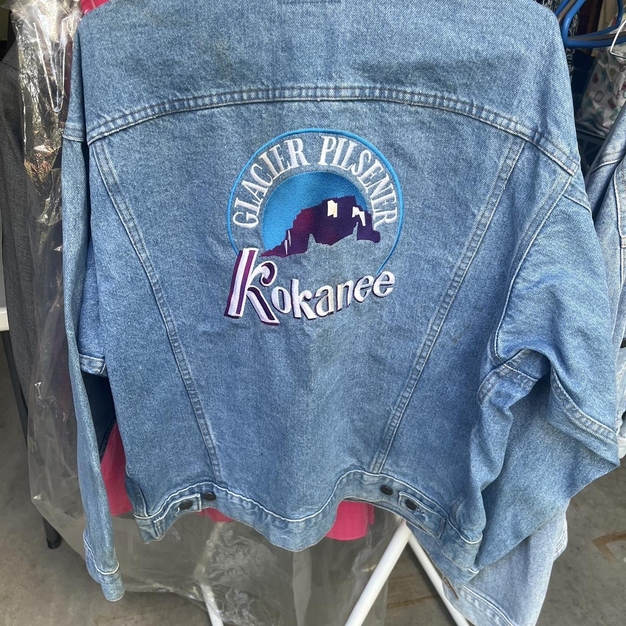 Vintage Kokanee glacier pilsener jean jacket - Depop