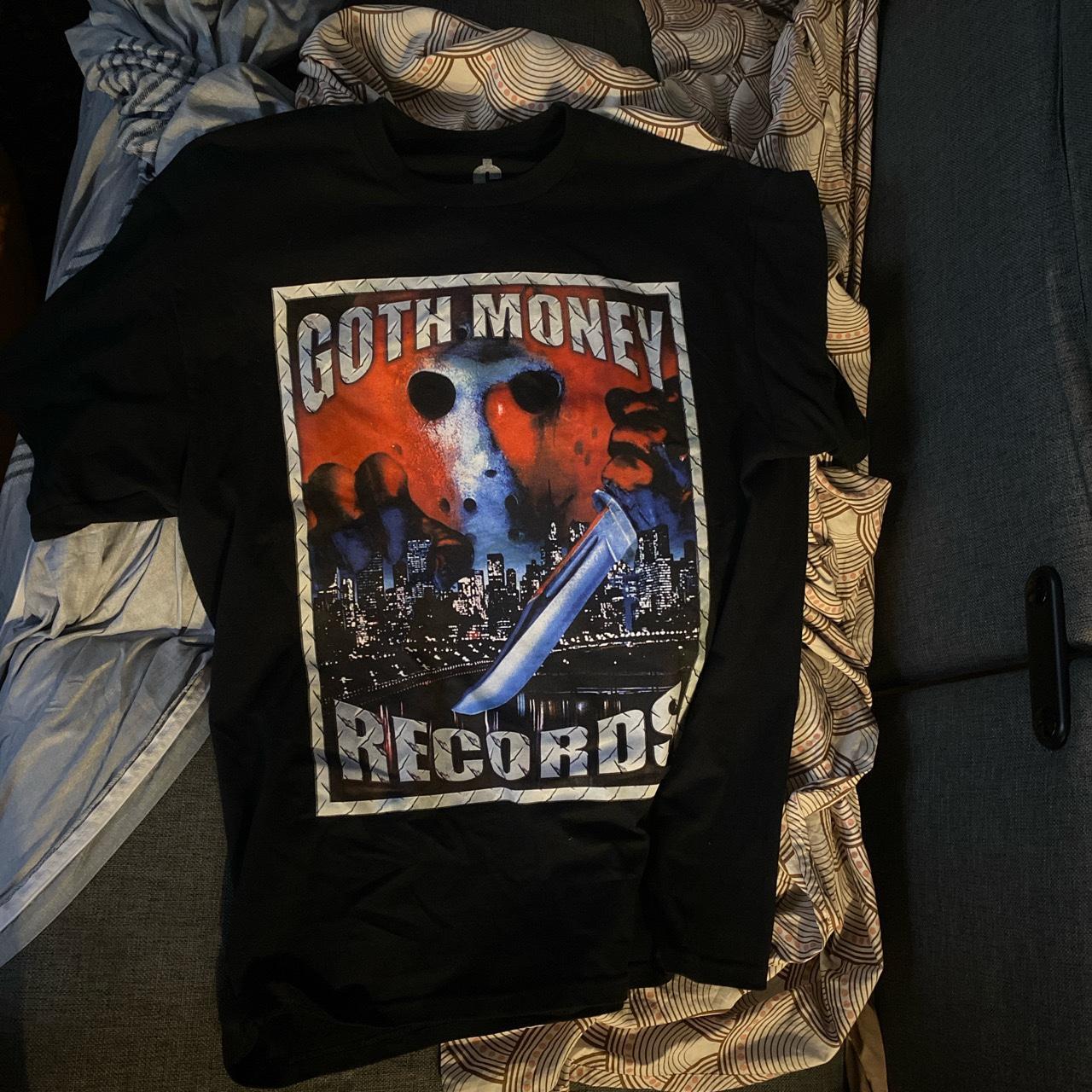 Goth money records xl T shirt price is negotiable dm... - Depop