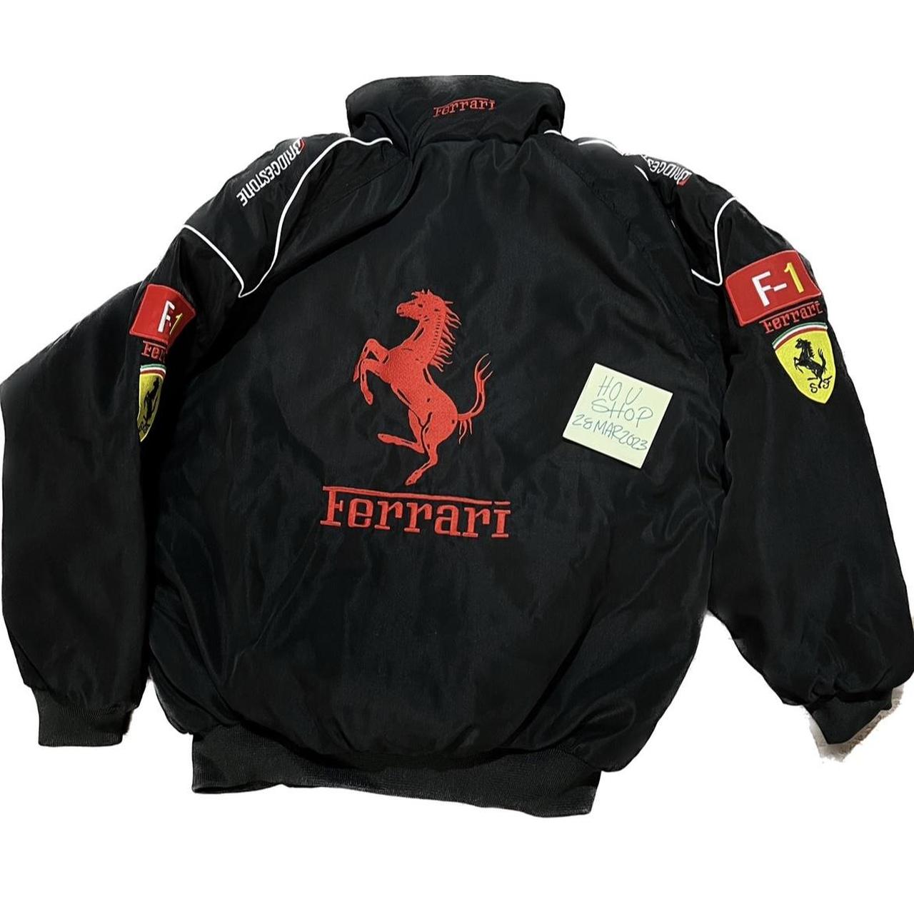 F1 Ferrari racing jacket, NASCAR racing, zipper,... - Depop