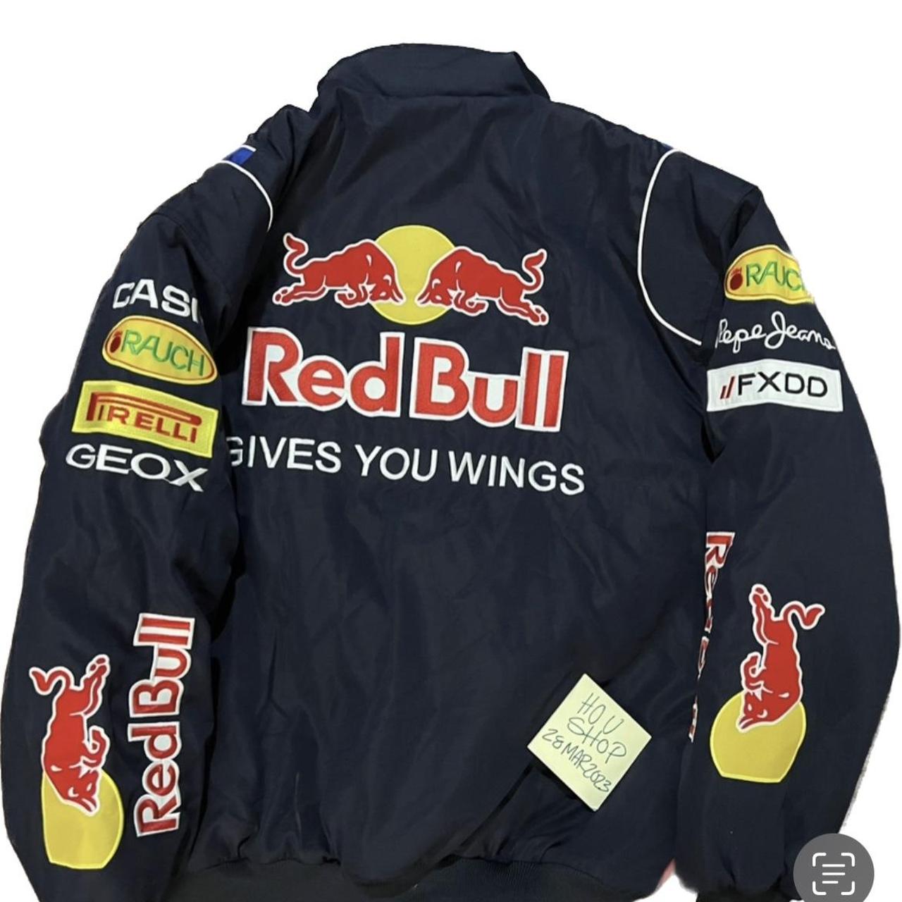 F1 Red Bull racing jacket, NASCAR racing, zipper,... - Depop