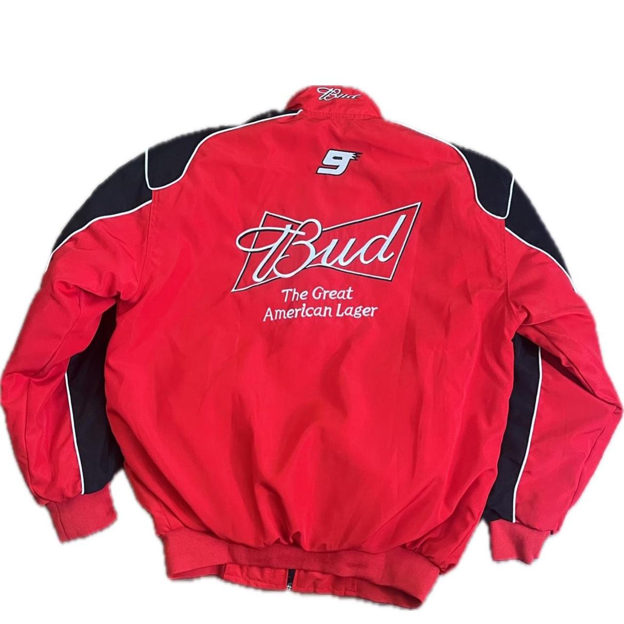 F1 Bud Light racing jacket, NASCAR racing, zipper,... - Depop