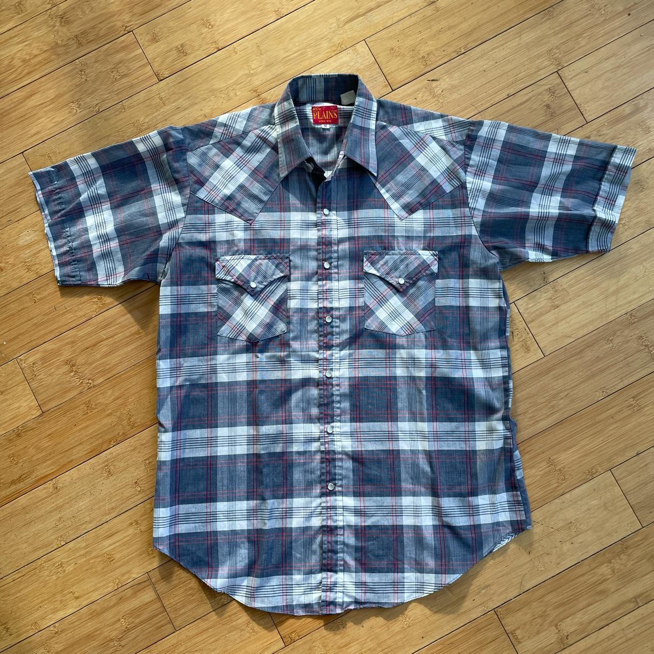 Vintage 80s Western Shirt - Made by Ely Plains -... | Depop