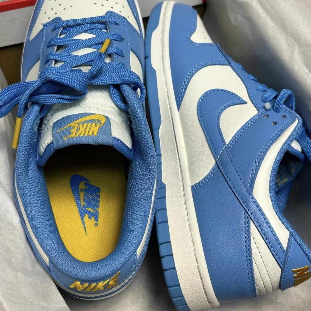 MESSAGE BEFORE BUYING Nike Sail blue low coast dunks... - Depop