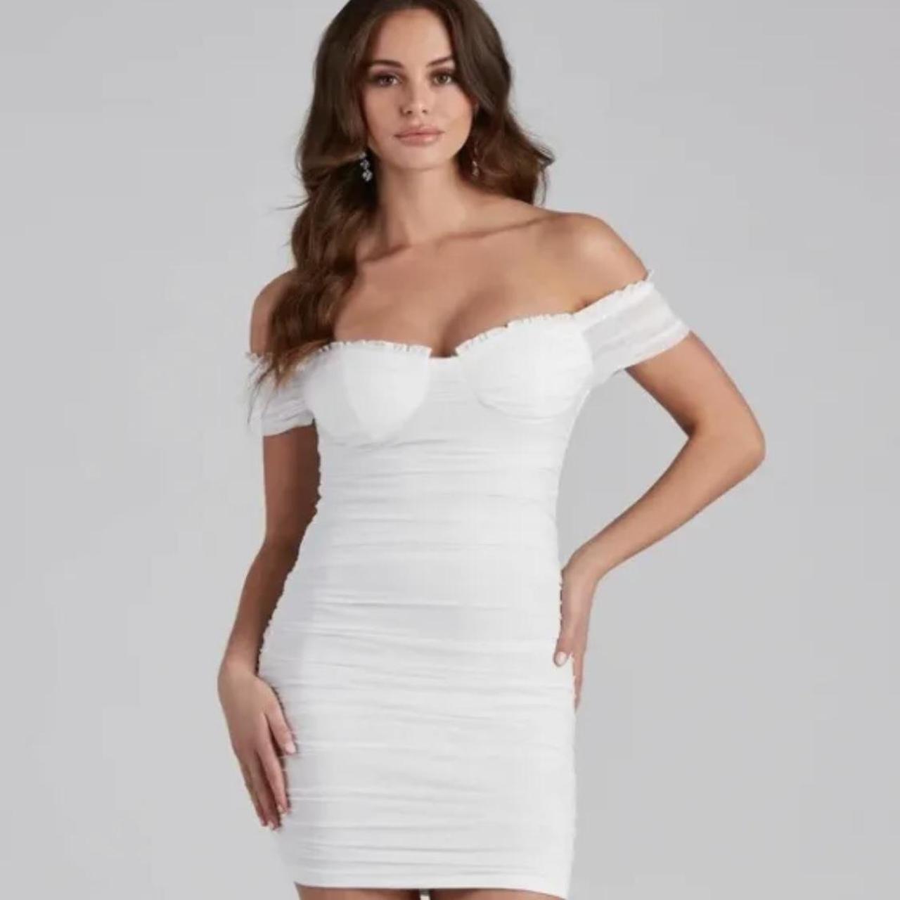 Windsor Women's White Dress | Depop