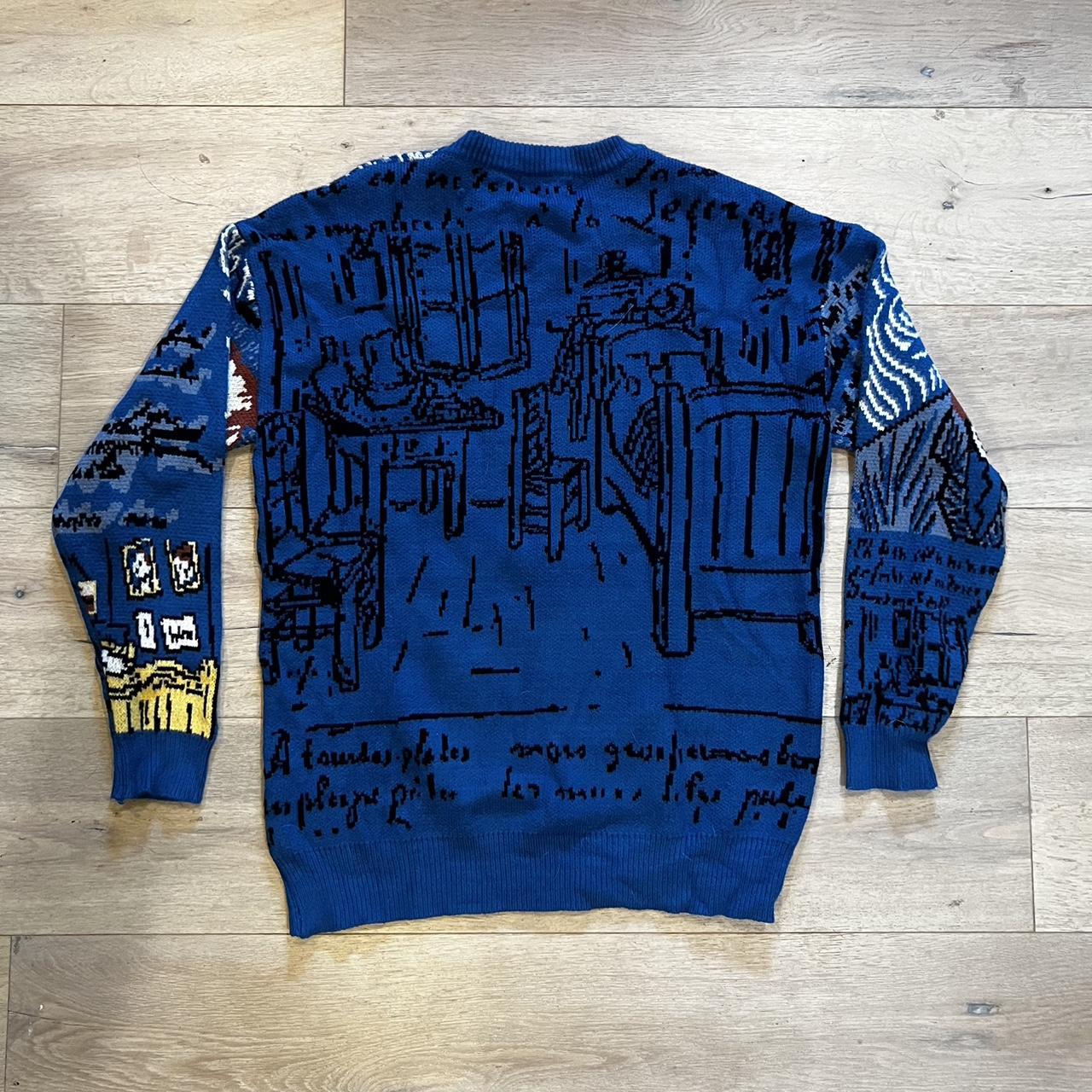 Aelfric Eden Blue Van Gogh Sweater sz L Large - Depop