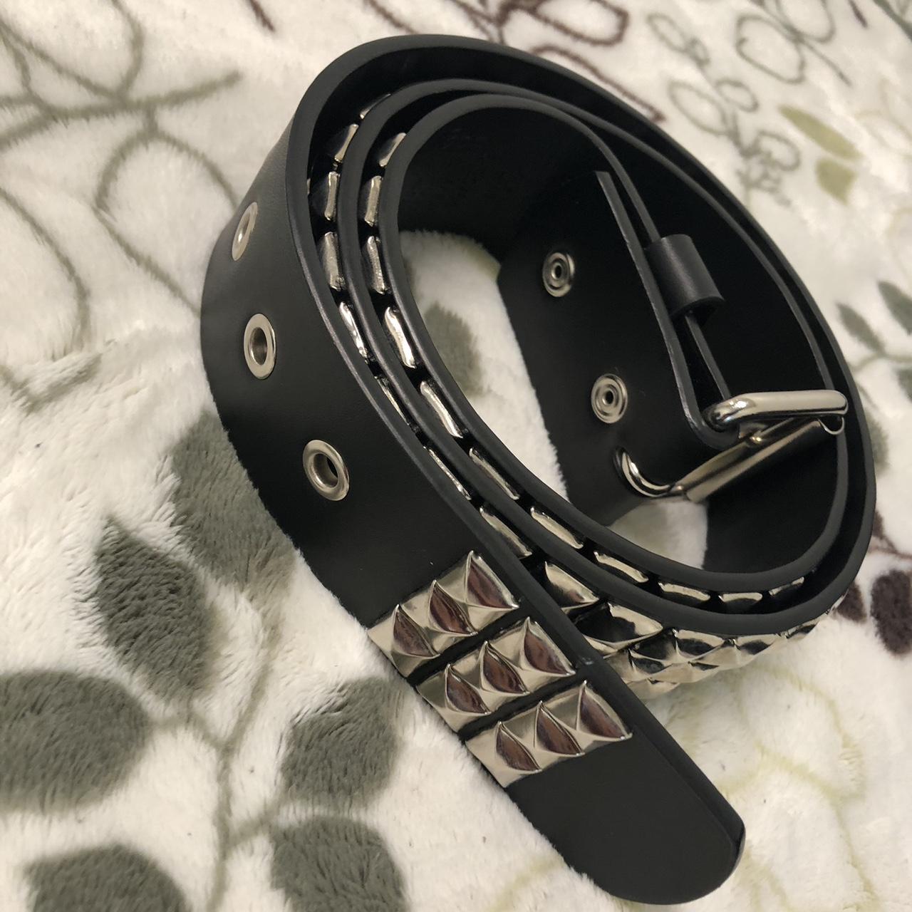 ⋆⋅☆⋅⋆ ── hot topic studded belt size large... - Depop