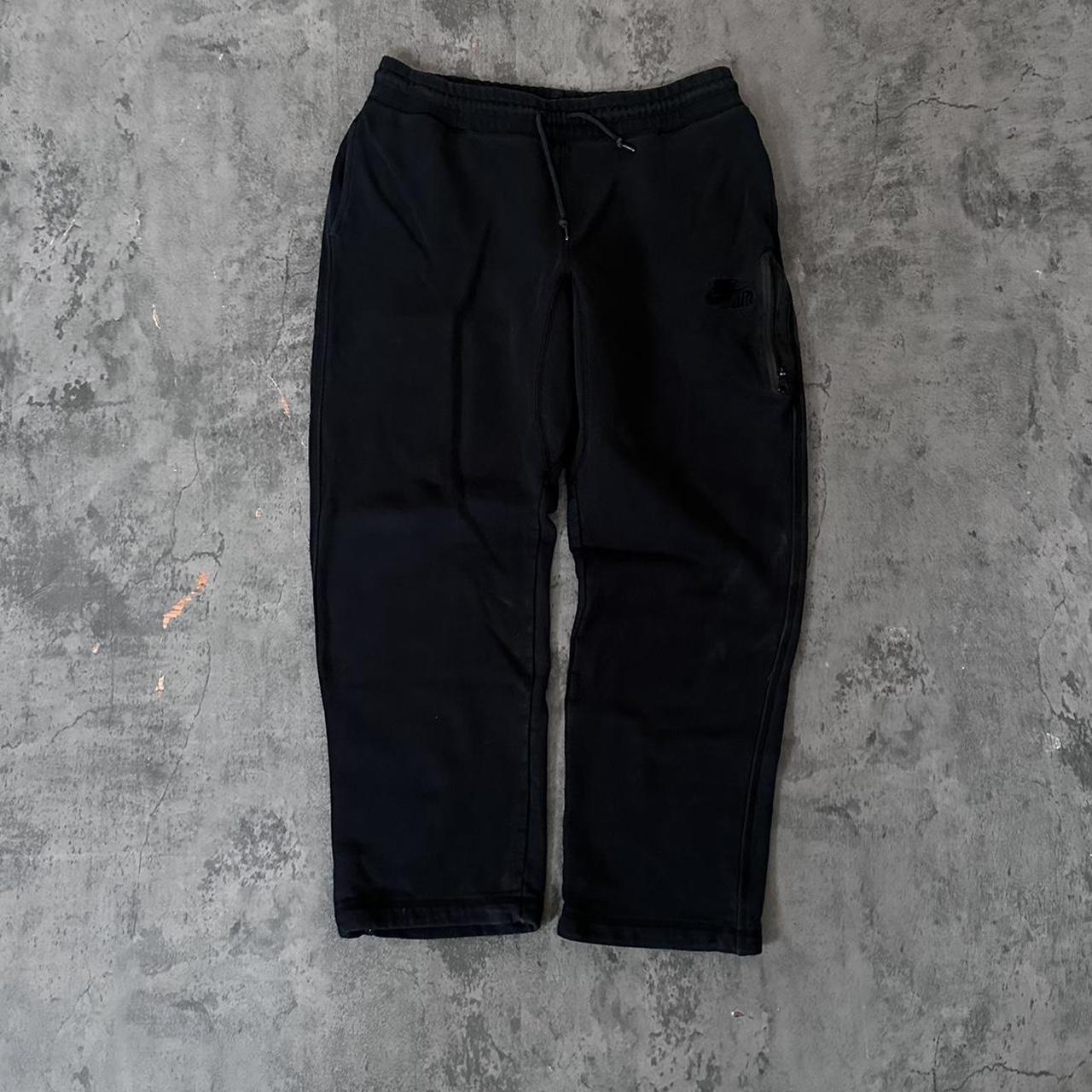 nike tech black sweatpants sz xl -shipping is... - Depop