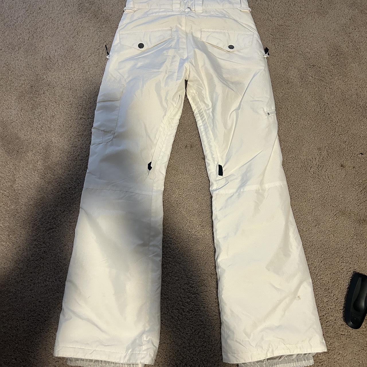 XXS white ski pants (brand is b360) great donation... - Depop