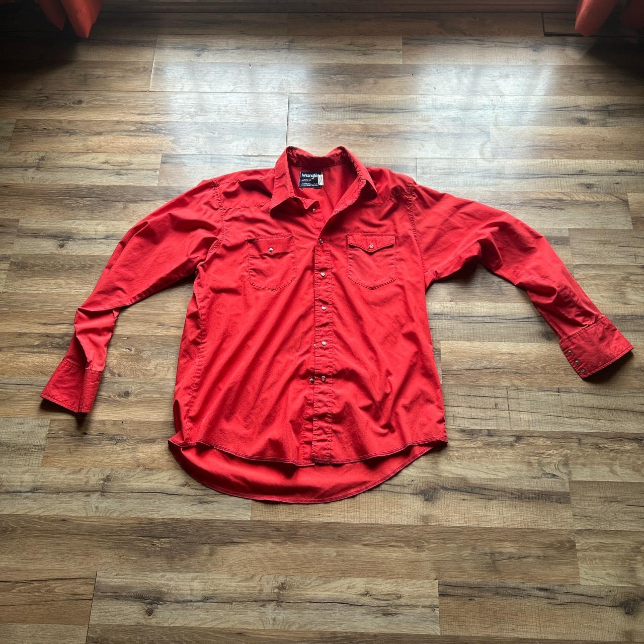 Wrangler button up vintage cowboy cut - Depop