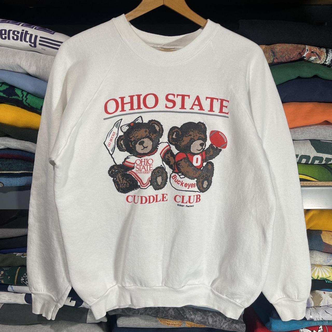 Vintage 80s Ohio State Buckeyes Cuddle Club Teddy... - Depop