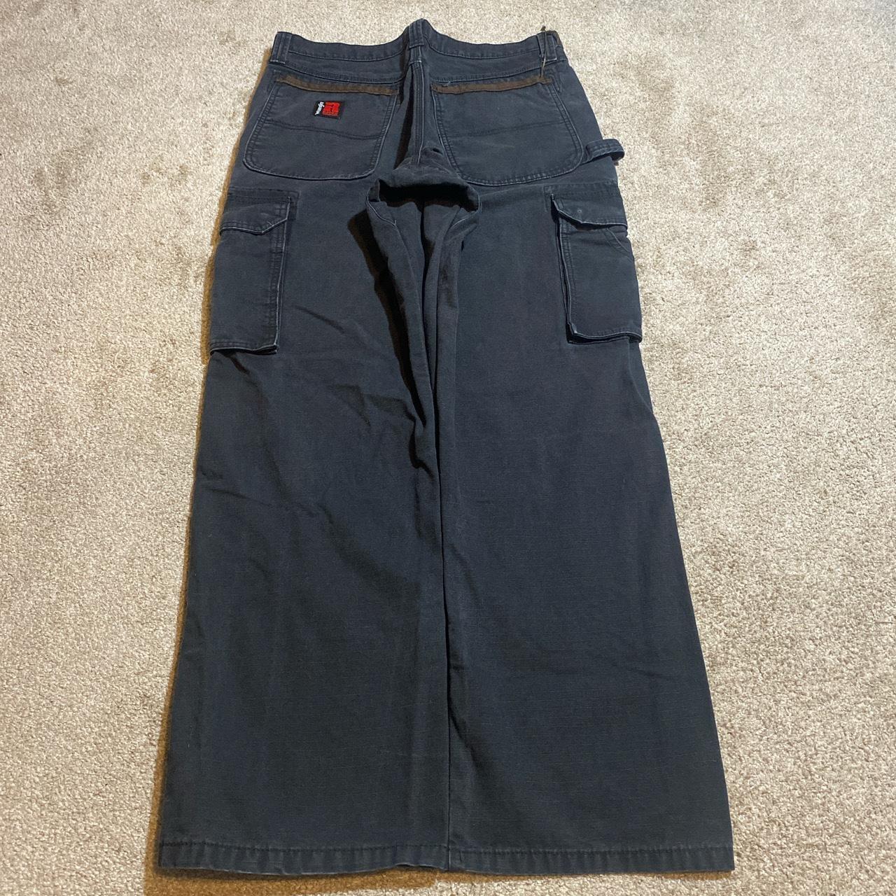 Vintage Wrangler Riggs Cargo Pants Size 33/32 Wide... - Depop