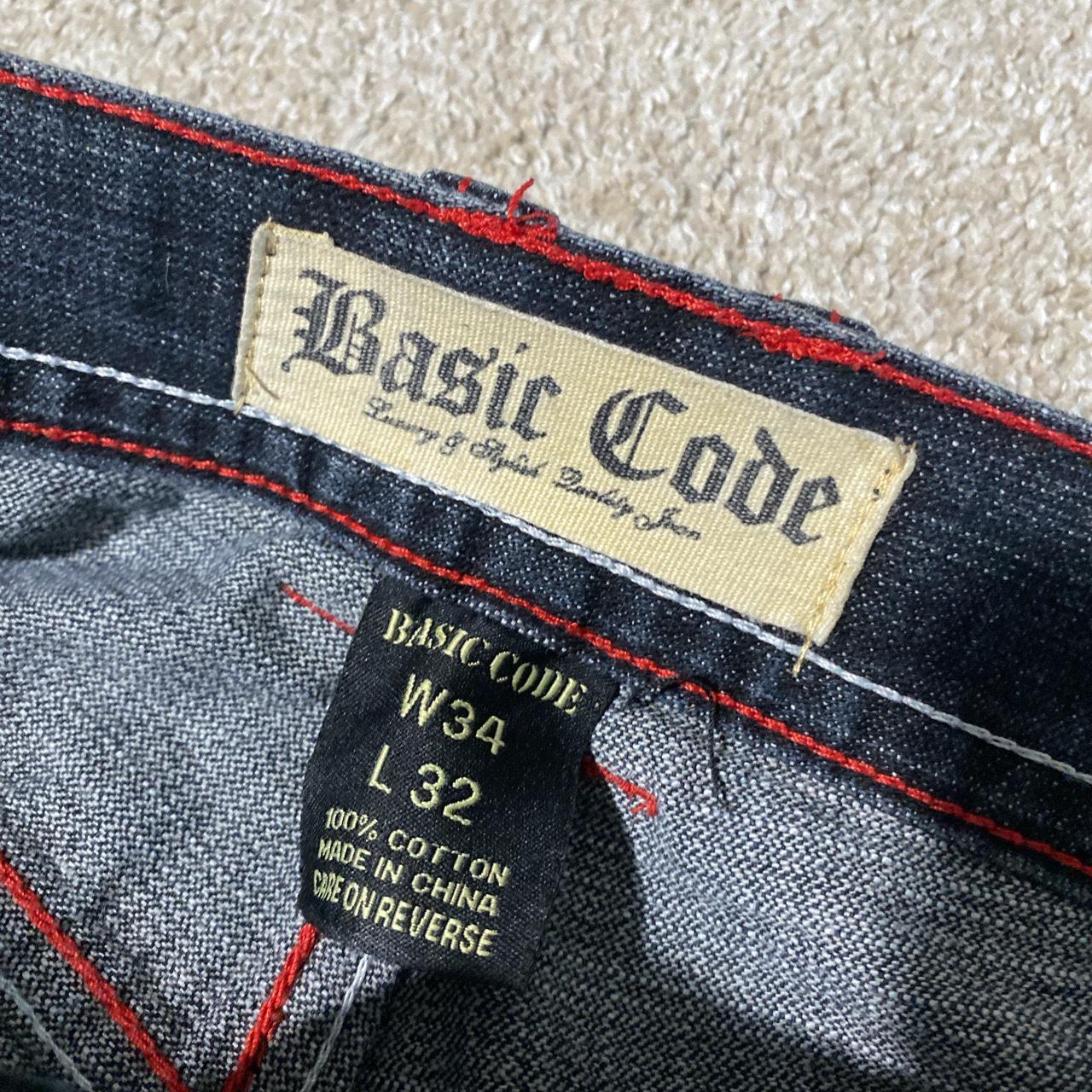 Y2K Basic Code Baggy Southpole Type Jeans Size... - Depop