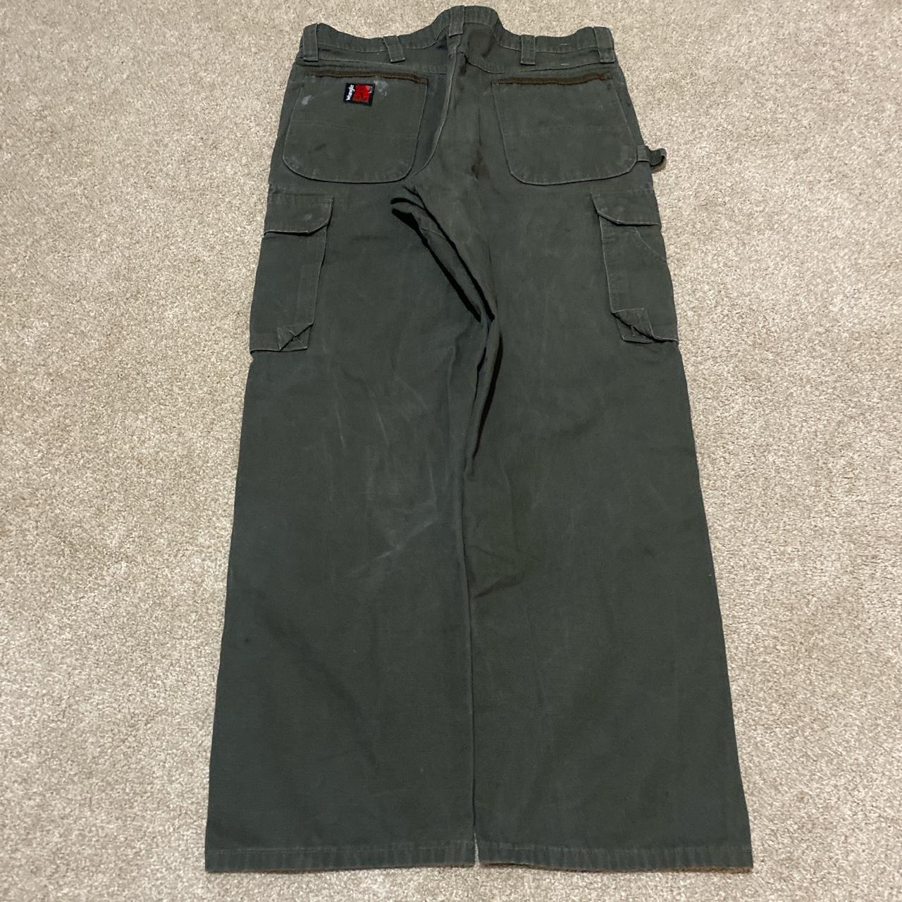 Vintage Wrangler Riggs Cargo Pants Size 36x30... - Depop