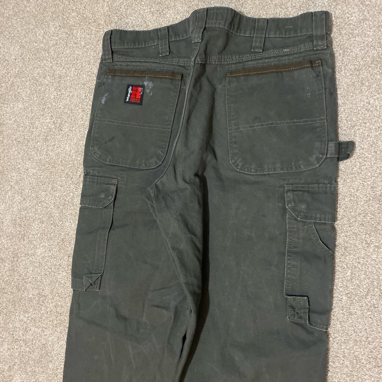 Vintage Wrangler Riggs Cargo Pants Size 36x30... - Depop