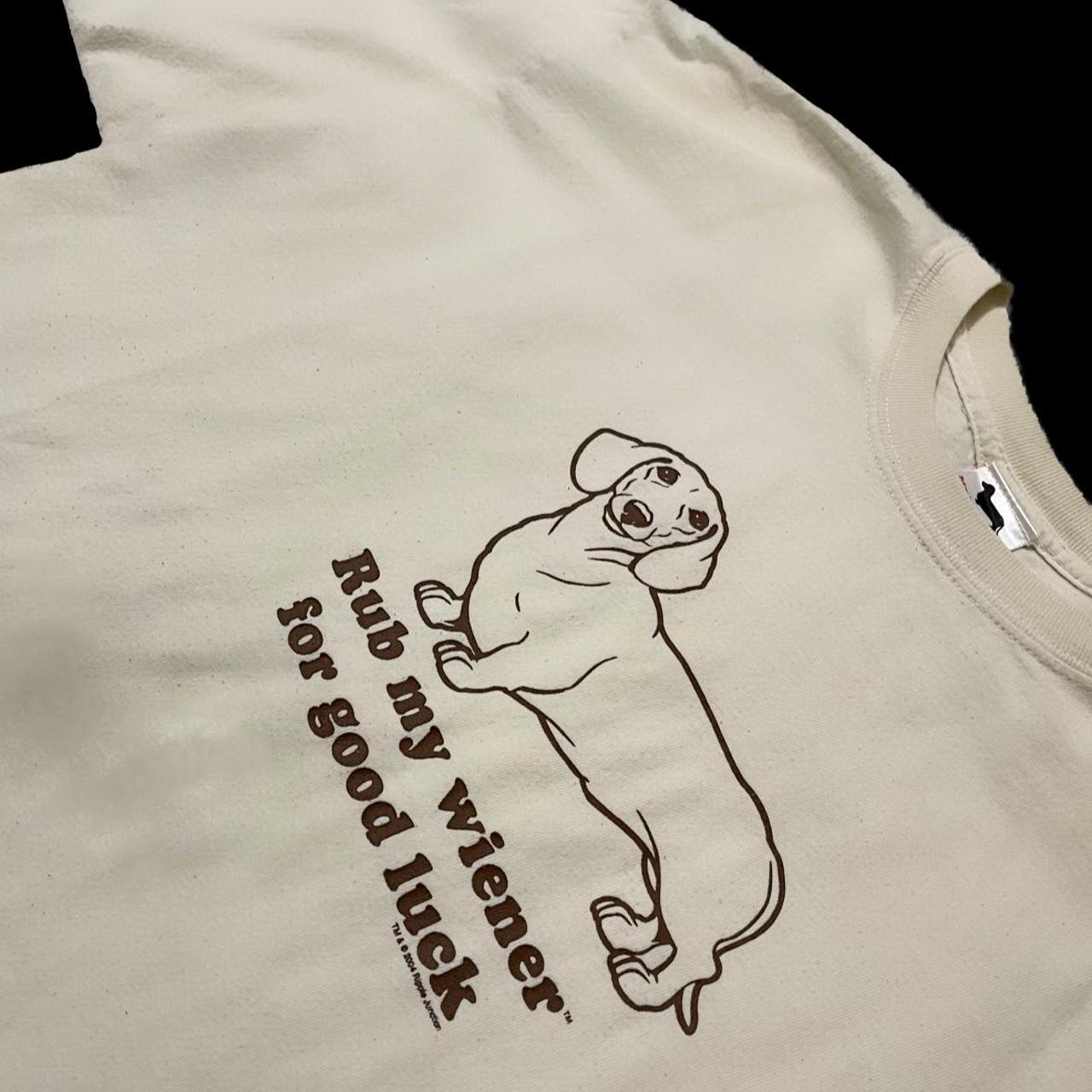 Vintage Y2K 2004 “Rub My Weiner For Good Luck,” Dog... - Depop
