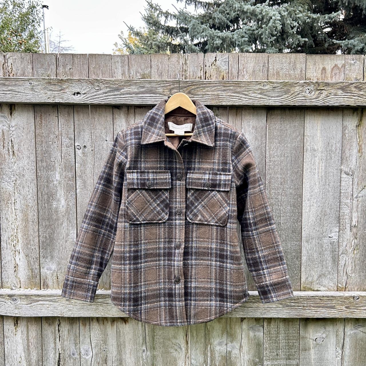 Flannel Shacket I love the colors on this shacket... - Depop