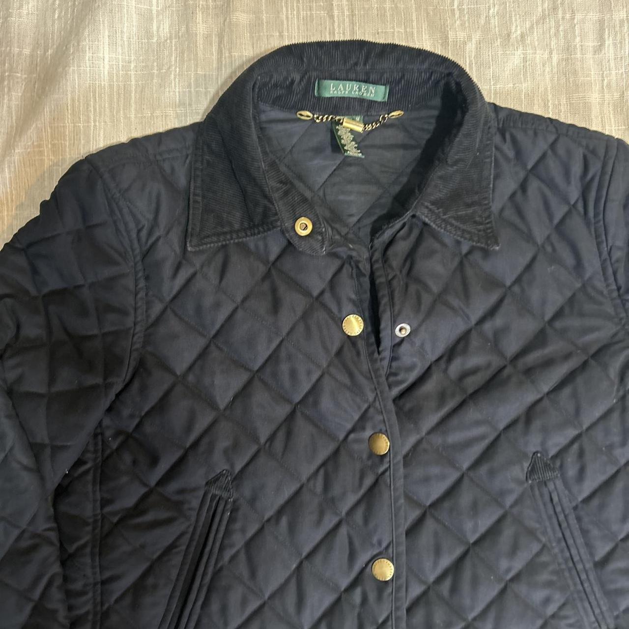Ralph Lauren Quilted Jacket Perfect dark blue,... - Depop