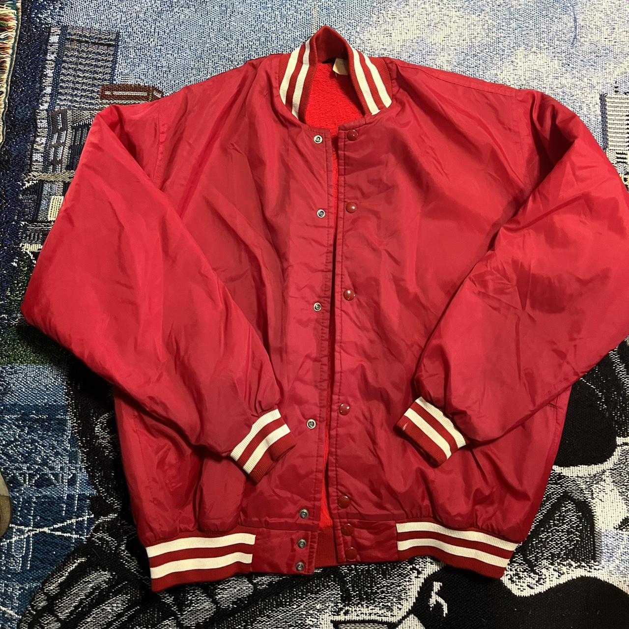 Vintage red variety jacket | Large | #vintage... - Depop
