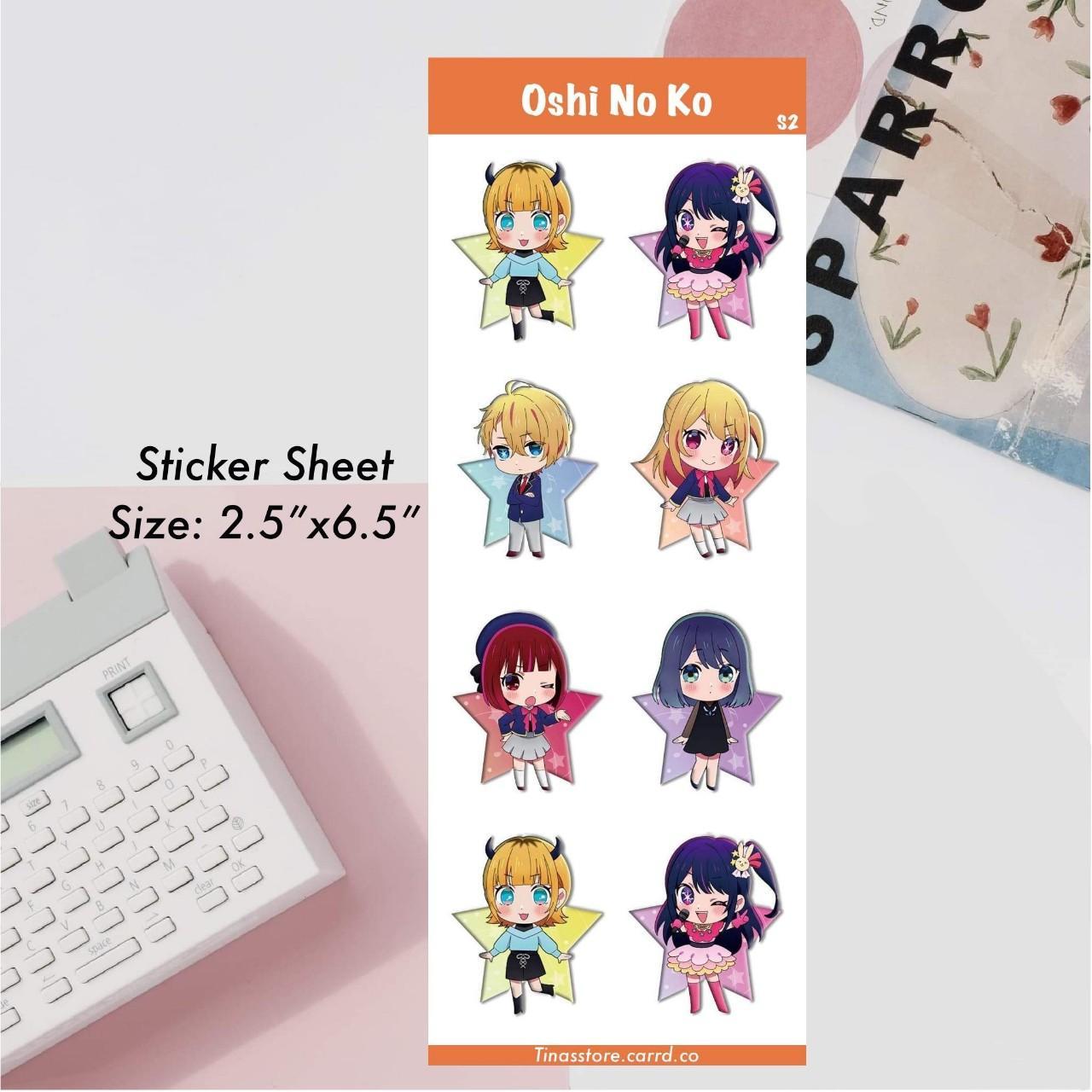 Oshi no ko sticker sheet (matte) Size:... - Depop