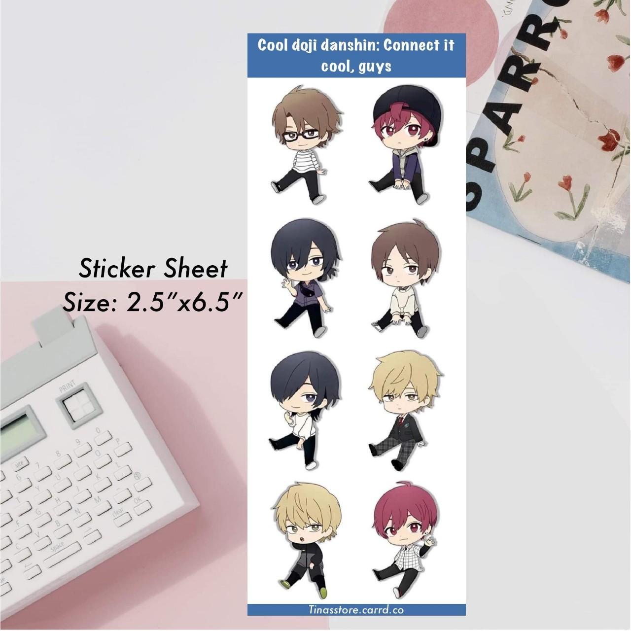 Connect it cool, guys sticker sheet (matte) Size:... - Depop