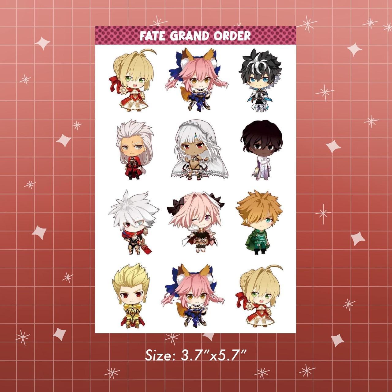 Fate grand order matte sticker sheet Size:... - Depop