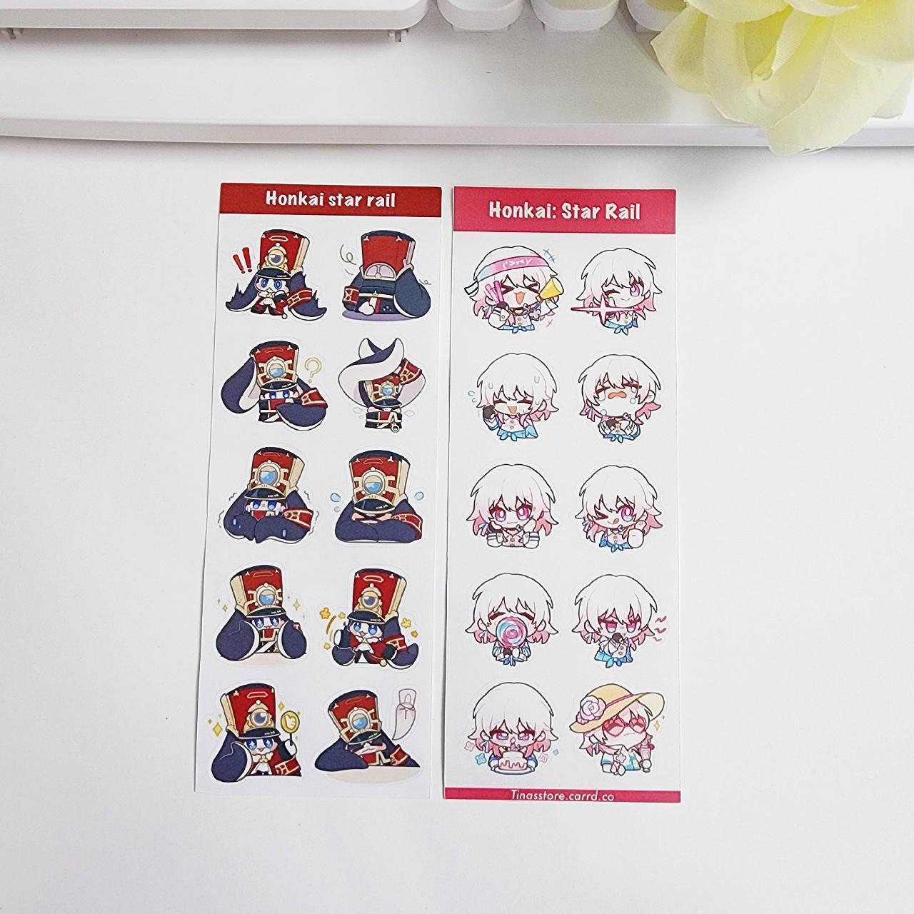 Honkai star rail sticker pack ( 7... - Depop
