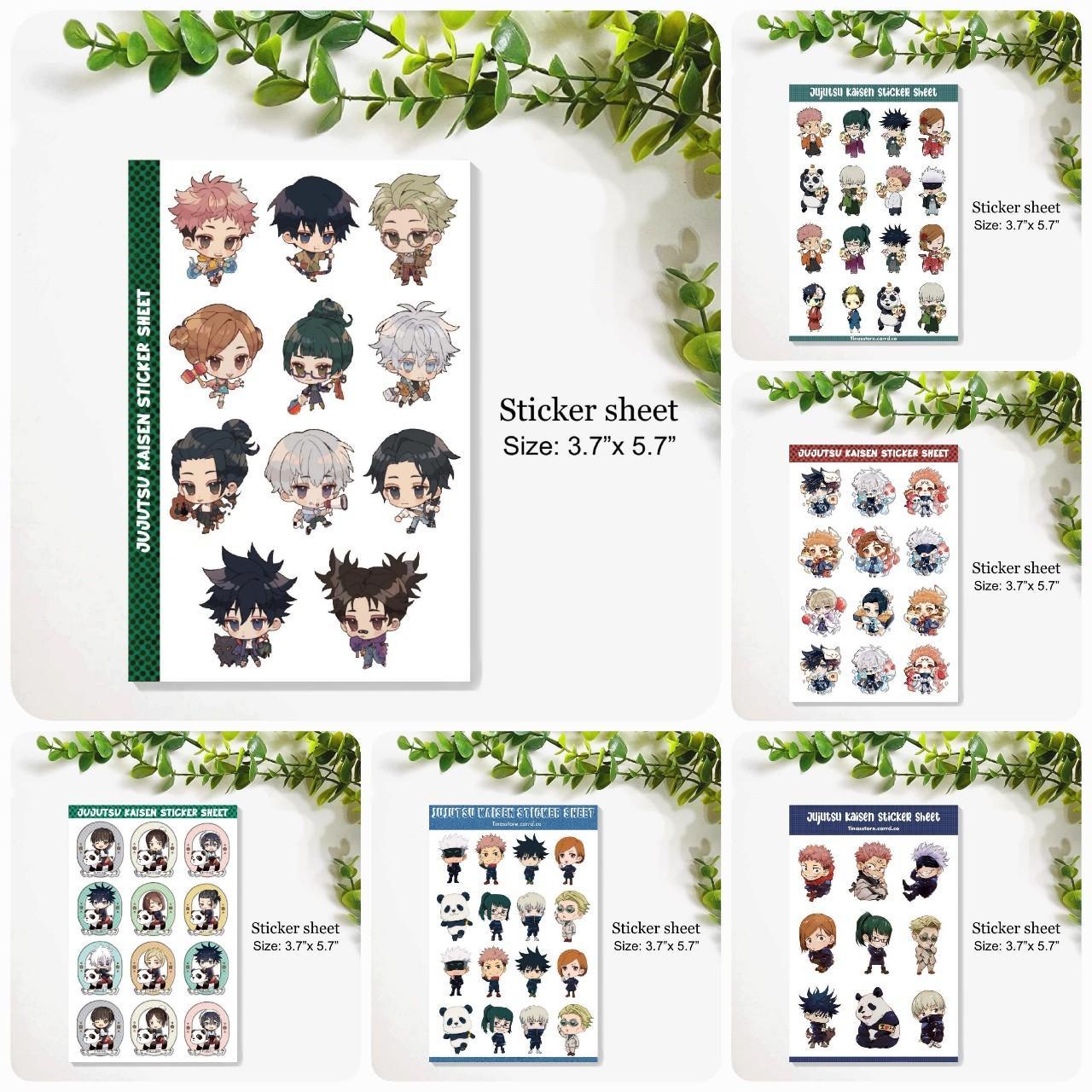 Jujutsu kaisen sticker pack ( matte finished) Size:... - Depop