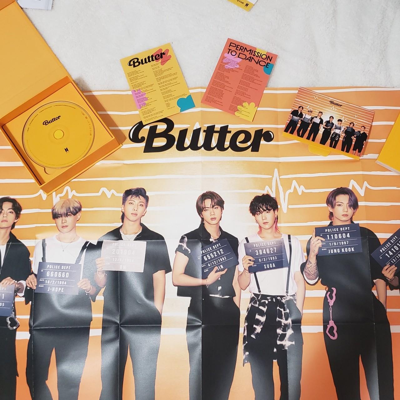 BTS. BUTTER CD. 4 songs. 1. Butter. 2. Permission to... - Depop