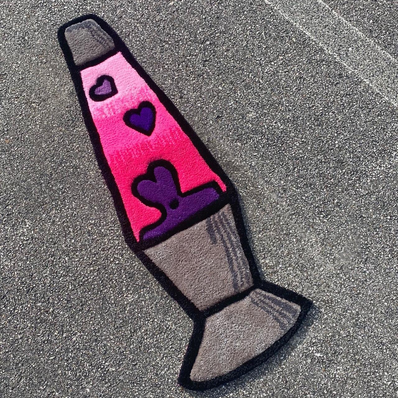 . 💕 🌋LAVA LAMP Rug 🌋💕 Super dope Tufted Lava Lamp... - Depop