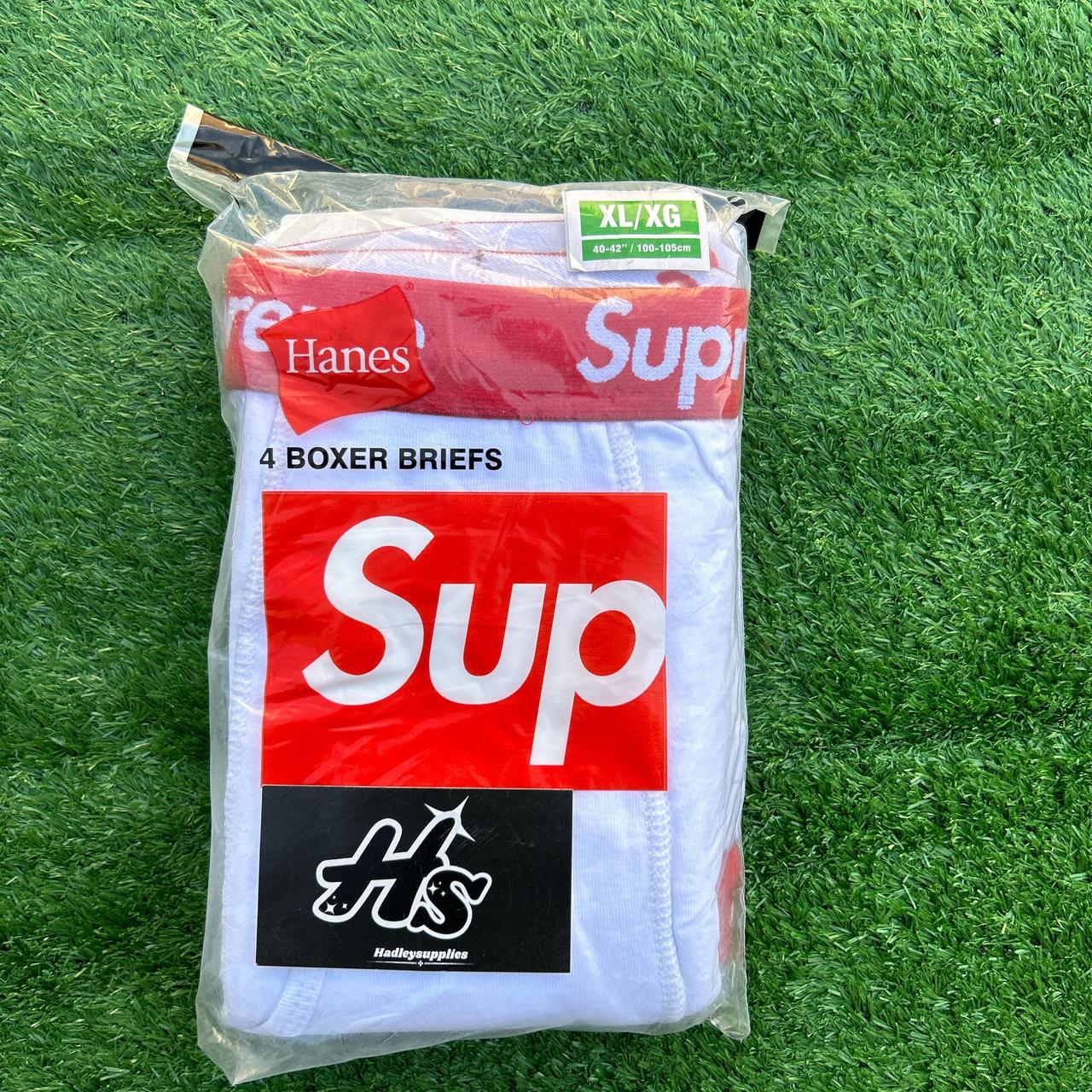 Supreme boxer briefs 4 pack White 4 per pack $45 per... | Depop