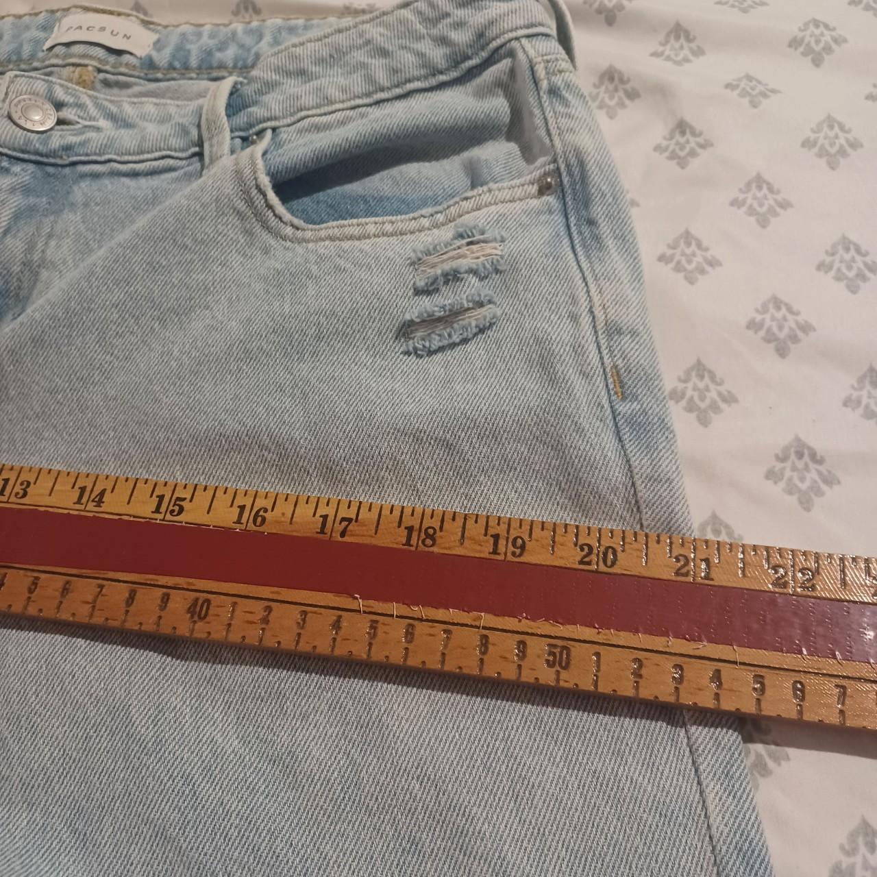 Light wash low rise wide leg denim jeans #pacsun... | Depop
