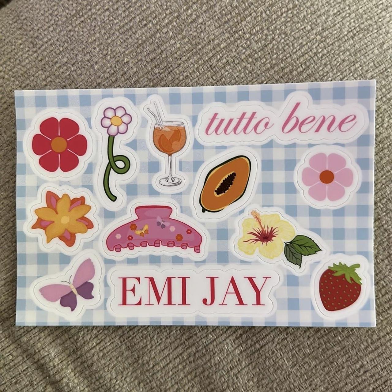 Brand new emijay stickers Only 1 sheet - Depop