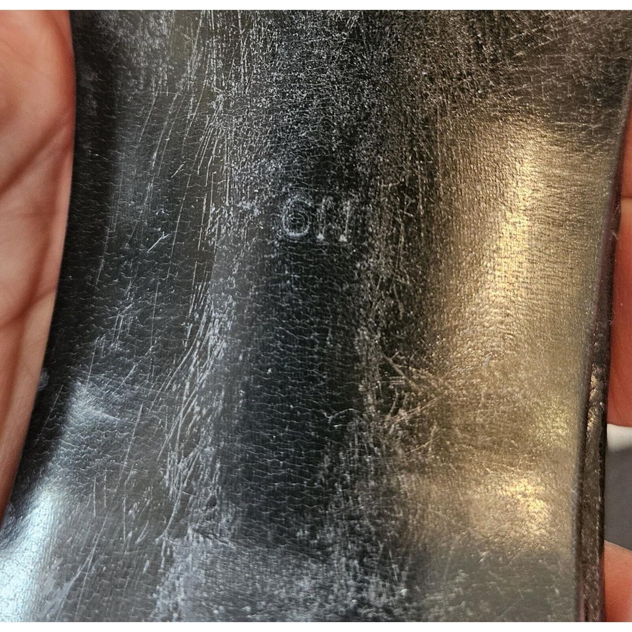 Gianni Bini Black Leather The Barbie Size 6... - Depop