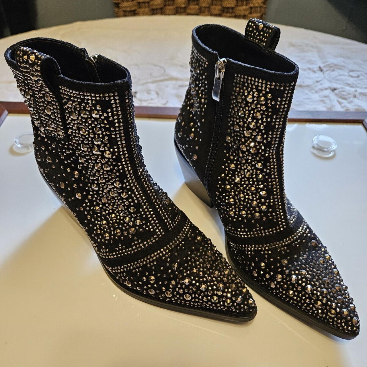 Elevate your shoe game with these black booties from... - Depop