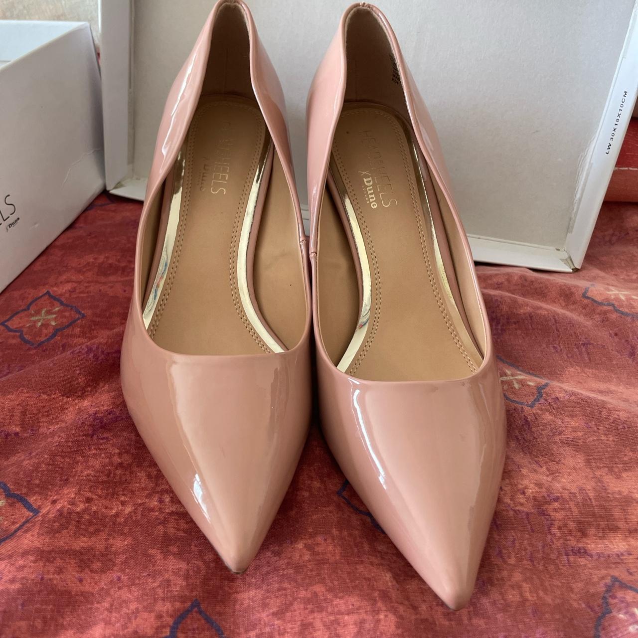 Dune london dusty light pink shiny heels Comes with... - Depop