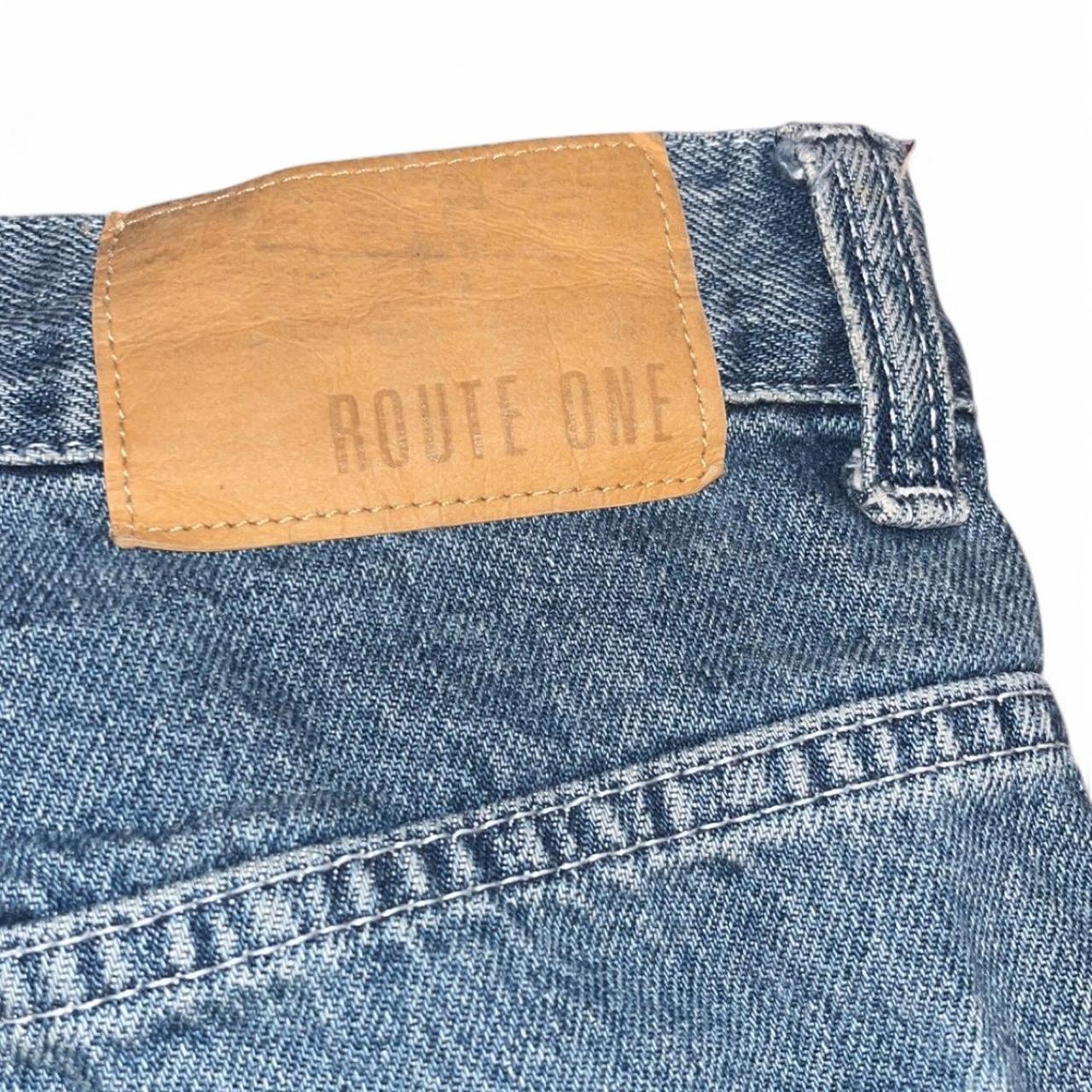 light blue mens route one jorts ,W38 they have a... | Depop