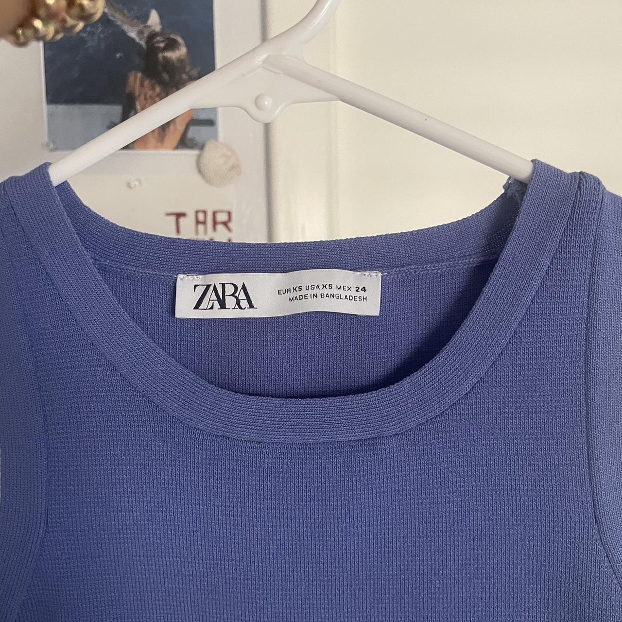 The cutest purple zara tank- worn once, in amazing... - Depop